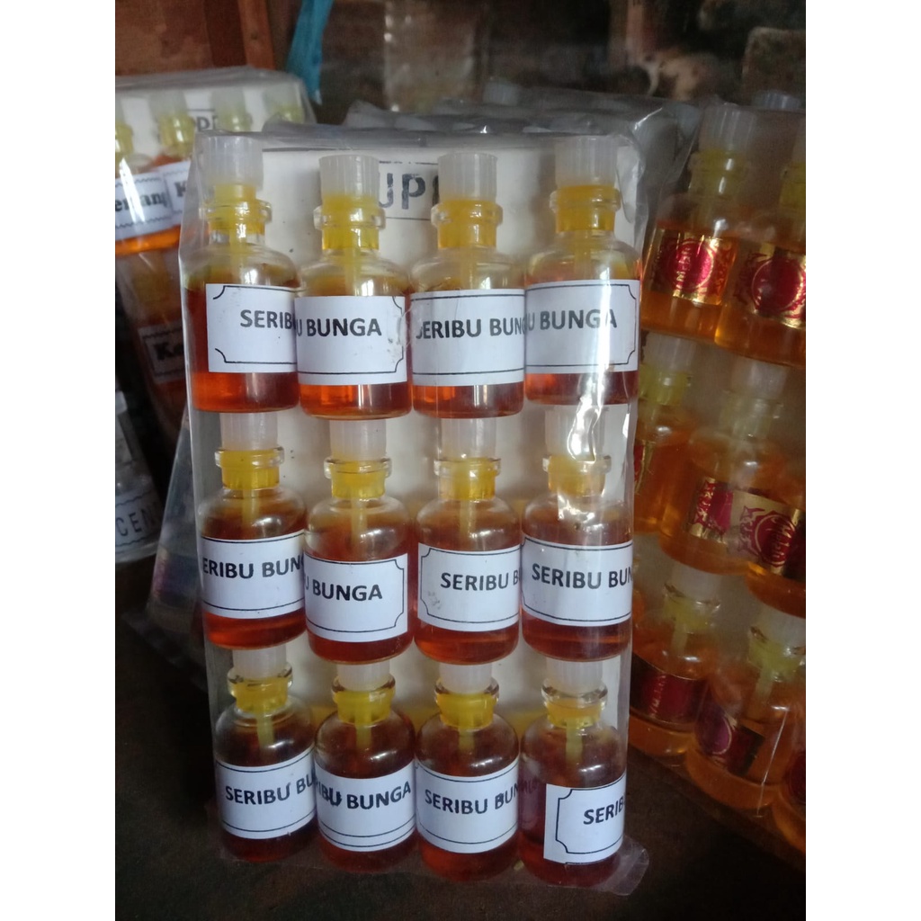 Jual minyak seribu bunga 1 pack 12 botol / minyak wangi seribu bunga ...