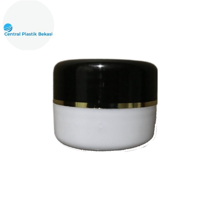 Jual Pot Cream 12,5gr Tutup Hitam - Putih/ Tutup Hitam-Putih List Gold ...