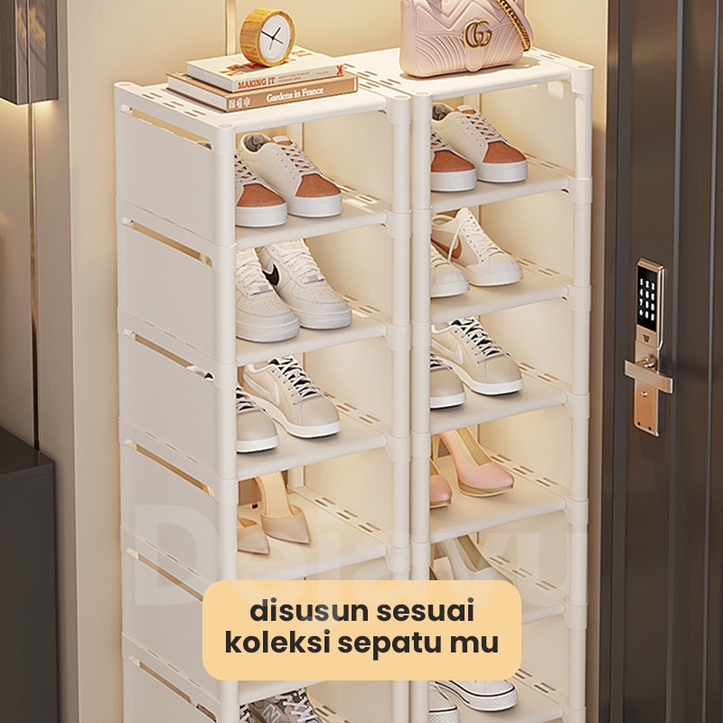 Jual Dejavu Rak Sepatu Susun Rak Sepatu Aesthetic Serbaguna Portable ...