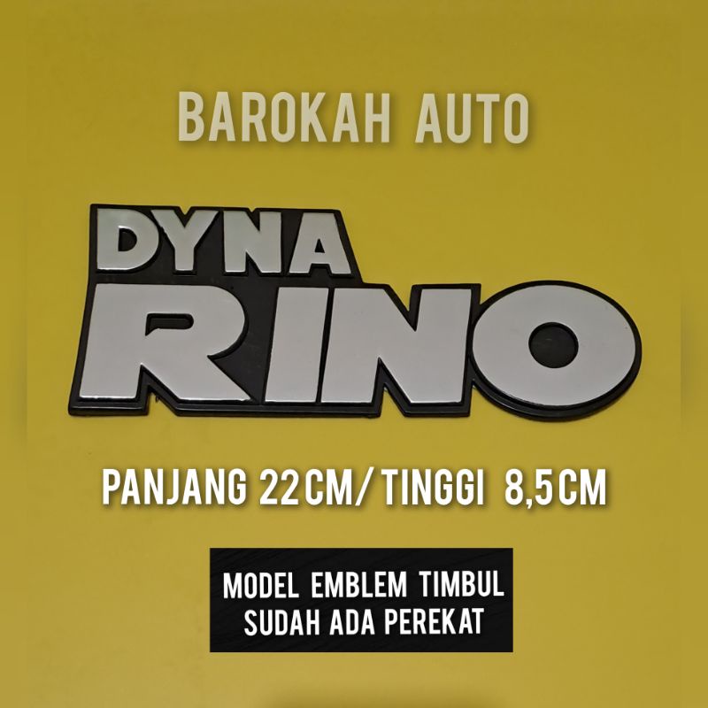 Jual dyna rino logo mobil emblem dyna rino | Shopee Indonesia