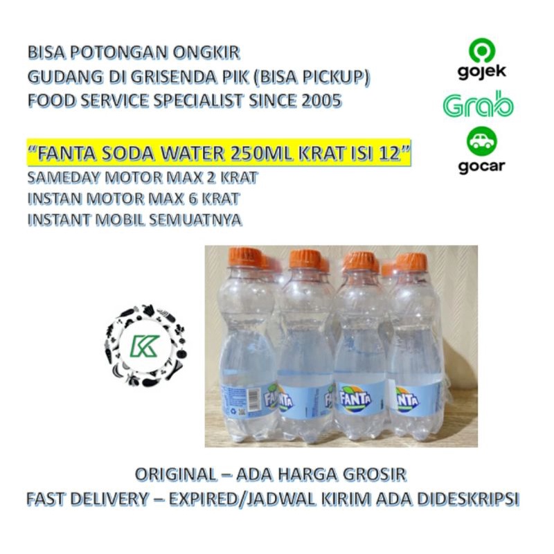 Jual Fanta Soda Water 250ml per KRAT isi 12 Botol | Shopee Indonesia
