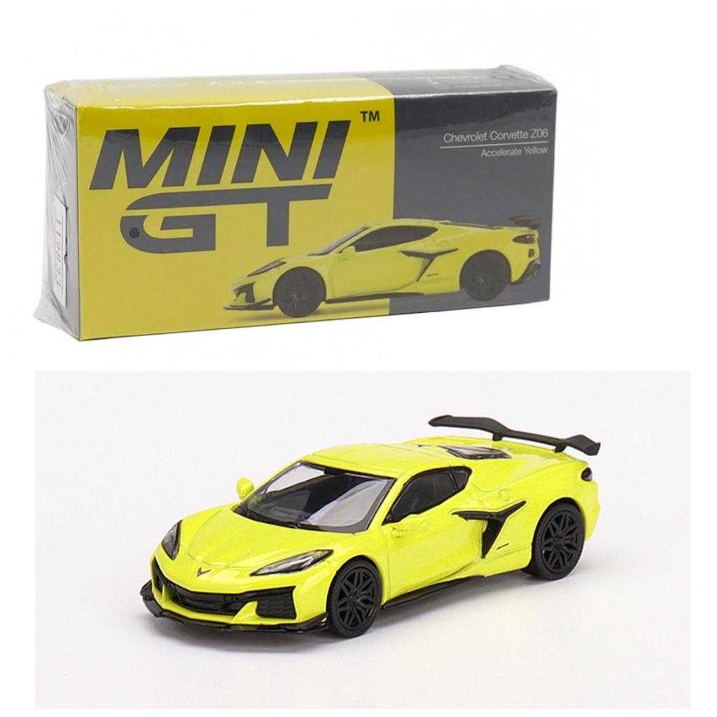 Jual Mini GT 2023 Chevrolet Corvette Z06 1:64 Accelerate Yellow ...