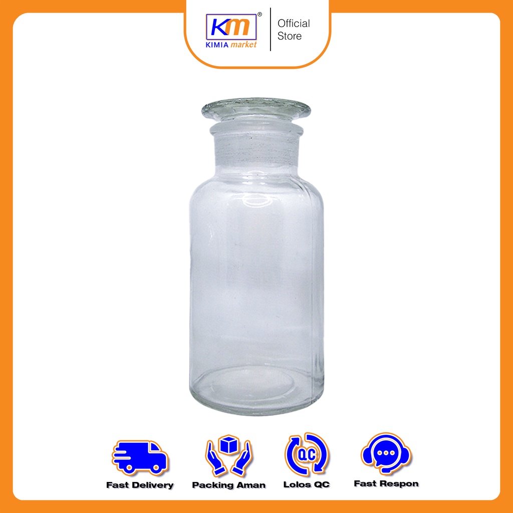 Jual Botol reagen bening 500ml atau botol pereaksi steril laboratorium ...