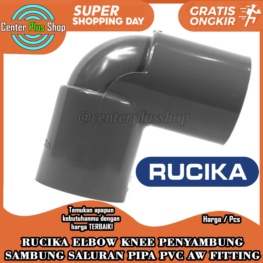 Jual KNEE AW 1/2 3/4 11/4 2 INCH FITTING PIPA PVC RUCIKA WAVING KNIE ELBOW KENI L KONEKTOR ...