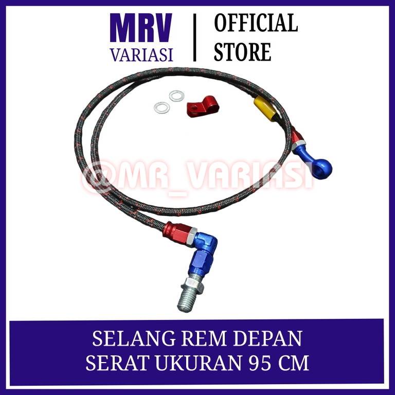 Jual Selang rem depan variasi serat-selang minyak rem motor universal ...