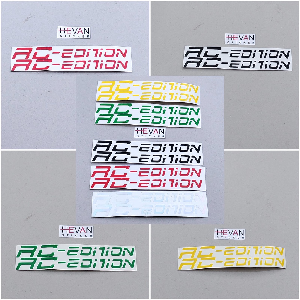 Jual Sticker Shock Depan RC Edition Cutting Stiker Motor Helm | Shopee ...