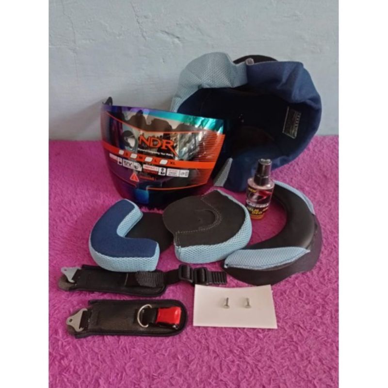 Jual paket busa helm GM EVO full set / kaca helm GM EVO plus tali ...