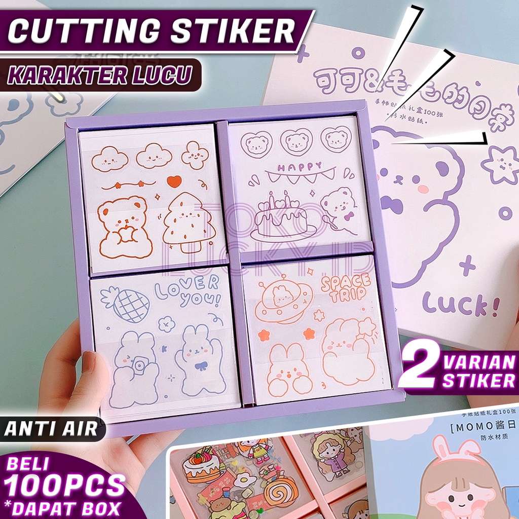 Jual Stiker Lucu Anak Mini Sticker Bening PVC Dekorasi Tumblr Binder ...