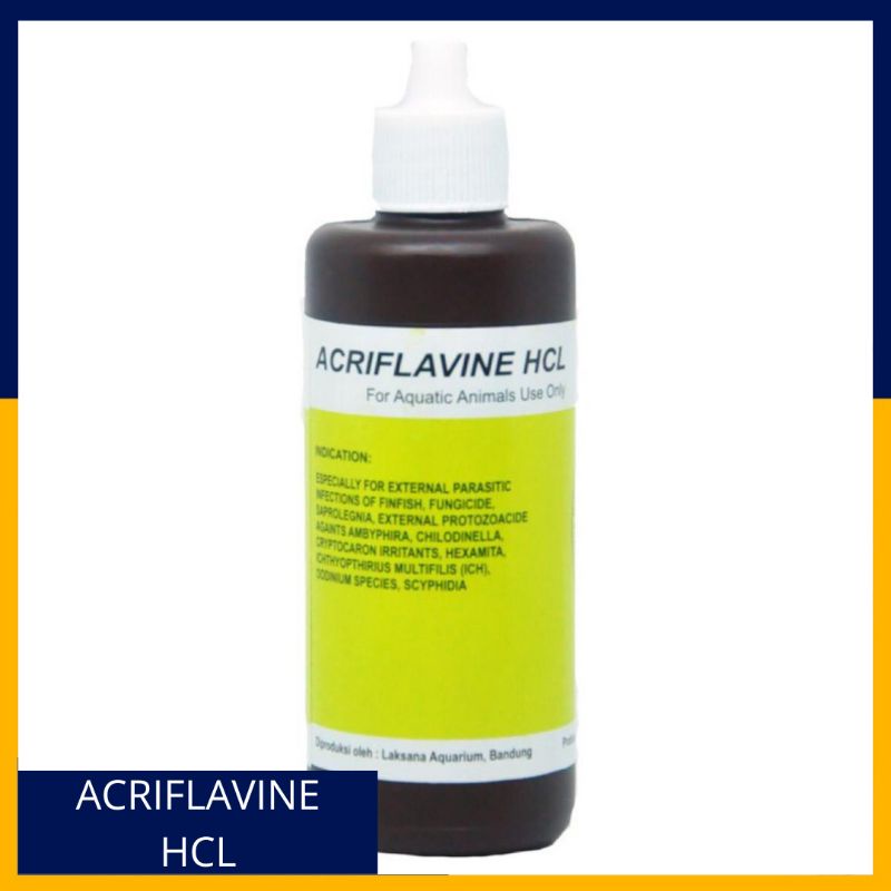 Jual ACRIFLAVINE HCL / Obat Kuning 100 ML Obat Luka Pada Ikan | Shopee ...