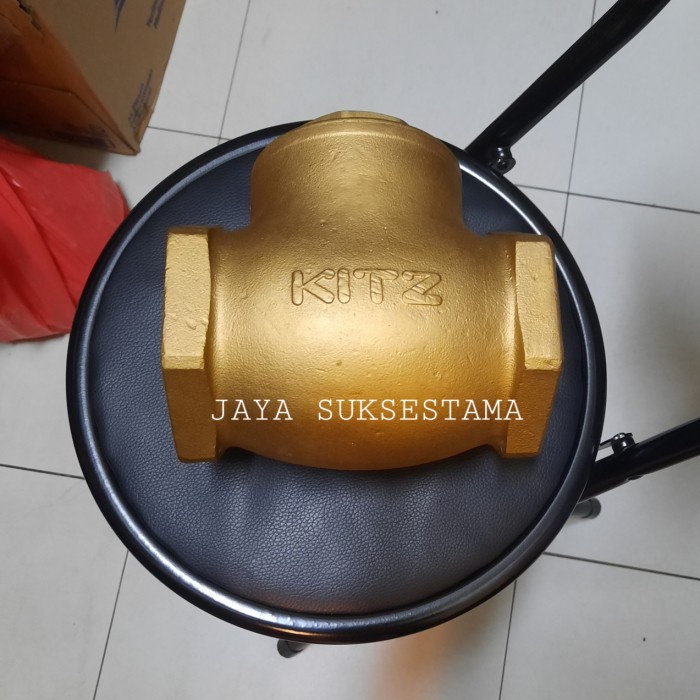 Jual Klep Swing Check Valve Kuningan 1" Inch Kitz / Klep Tabok Kitz Original | Shopee Indonesia