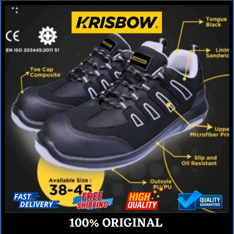 Jual Krisbow Sepatu Safety HYDRA SEPATU PENGAMAN SAFETY SHOES | Shopee ...