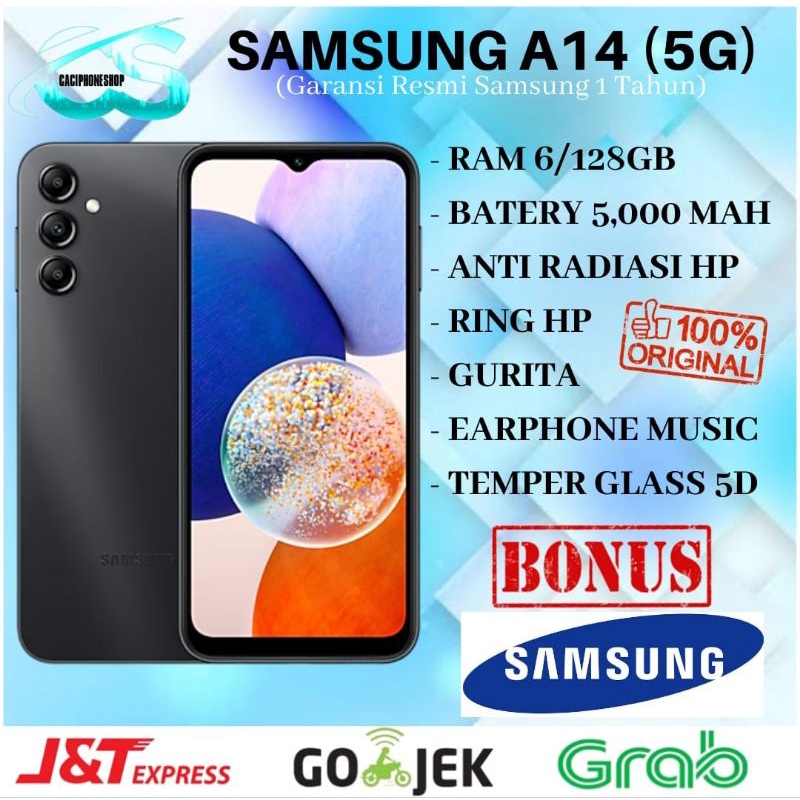Jual Samsung A14 5G NFC Ram 6GB Rom 128GB 6/128 Garansi Resmi Samsung 1 ...