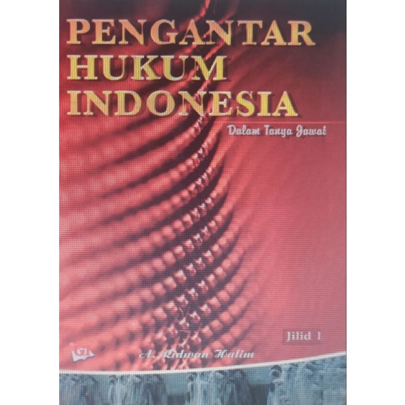 Jual Pengantar Hukum Indonesia Dalam Tanya Jawab Jilid 1 By A. Ridwan ...