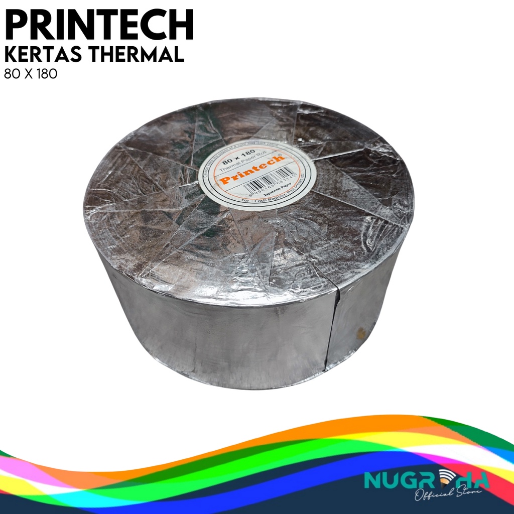 Jual KERTAS THERMAL 80 X 180 PRINTECH | Shopee Indonesia