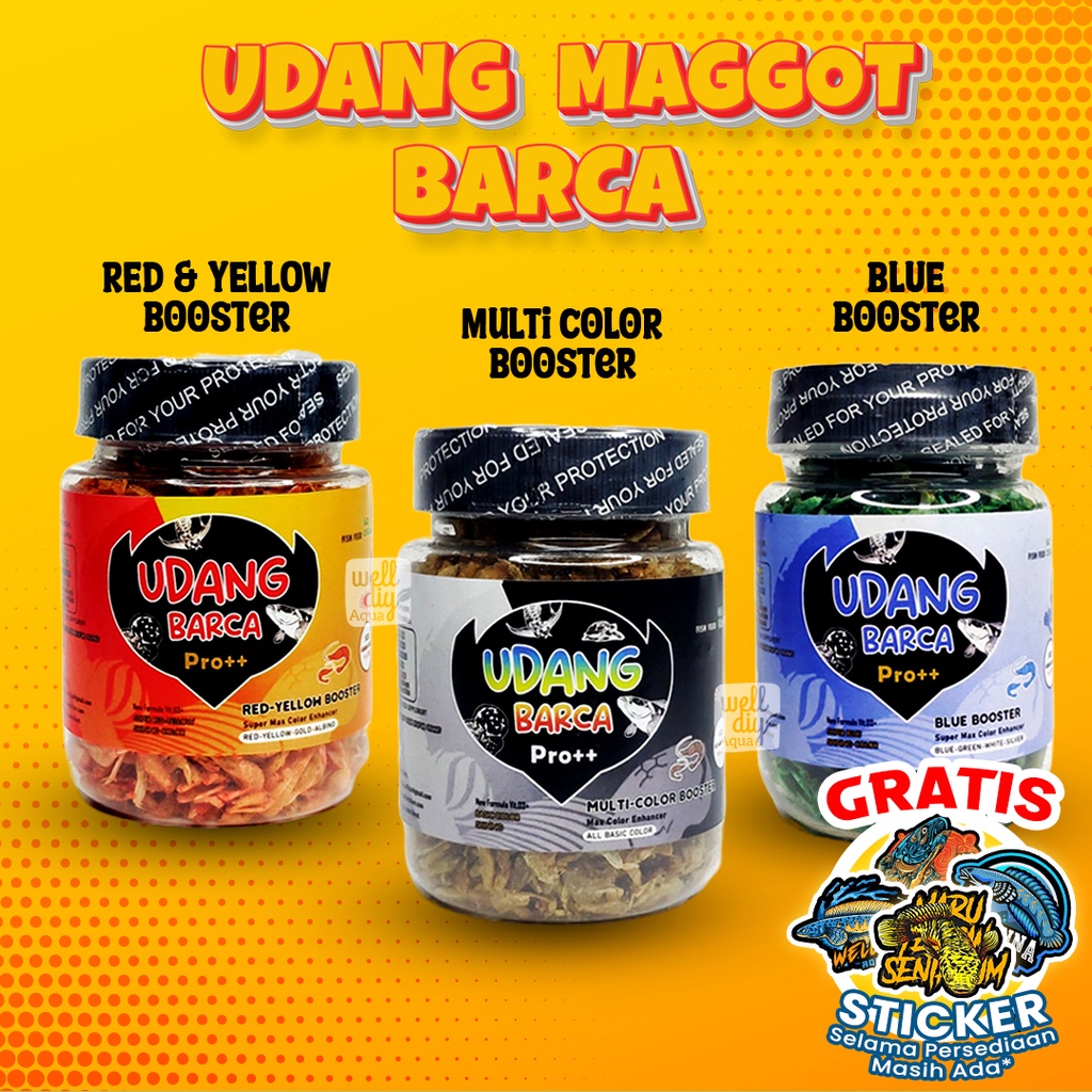 Jual Udang El Barca Kering Pakan Ikan Channa Maggot Cricket Uljer ...