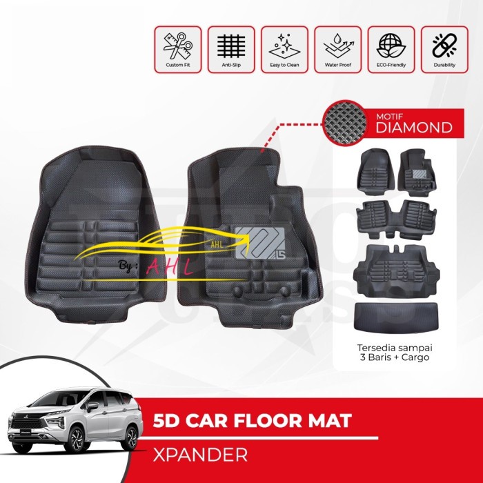 Jual Karpet 5D Diamond Full Black Premium Mobil Nissan Livina | Shopee ...