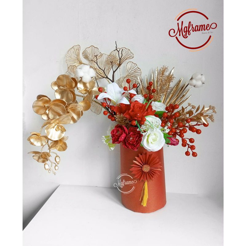 Jual Bunga Hiasan kipas gold Mahar Hiasan Mahar hiasan imlek | Shopee ...