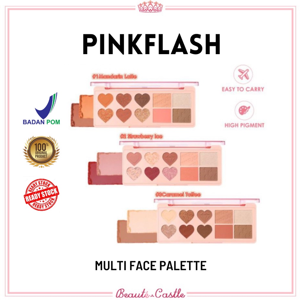 Jual PINKFLASH Multi Face Palette | PINK FLASH Face Palette Eyeshadow ...