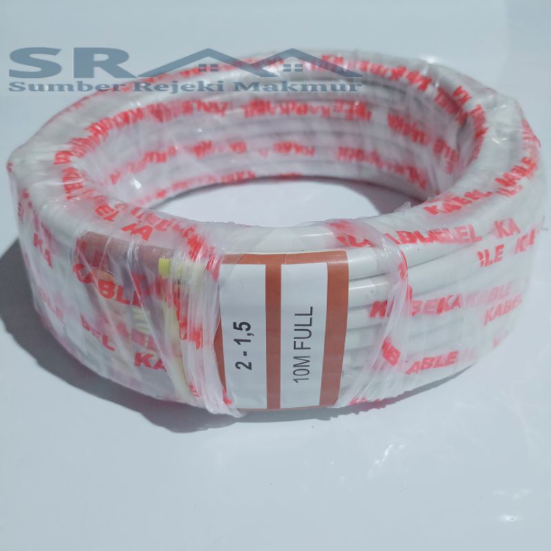 Jual 1 Roll Kabel NYM standar 2 x1.5 (10 meter) | Shopee Indonesia