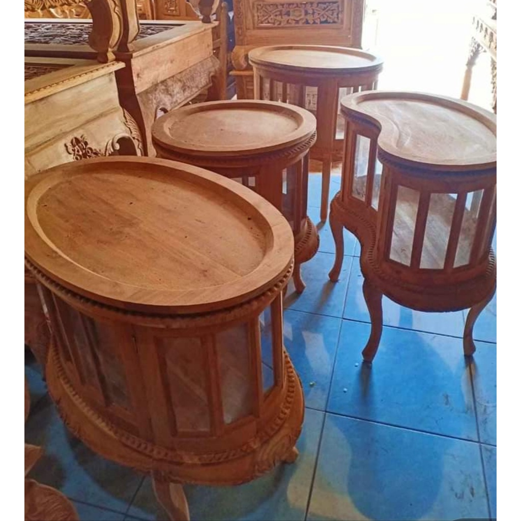 Jual Meja teh meja teras minimalis kayu jati jepara(di kirim langsung ...