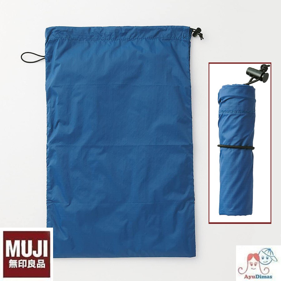 Jual Muji Recycled Nylon Drawstring Bag - tas | Shopee Indonesia