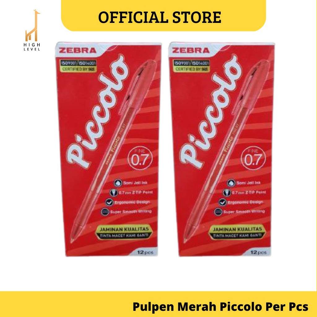 Jual Pulpen Pen Merah Picocolo 0.7 mm Per Pcs | Shopee Indonesia