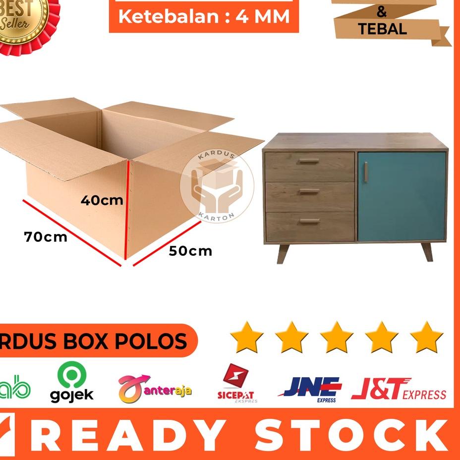 Jual IWA456 Kardus Polos / Karton Box Packing 70 X 50 X 40 Cm Single ...