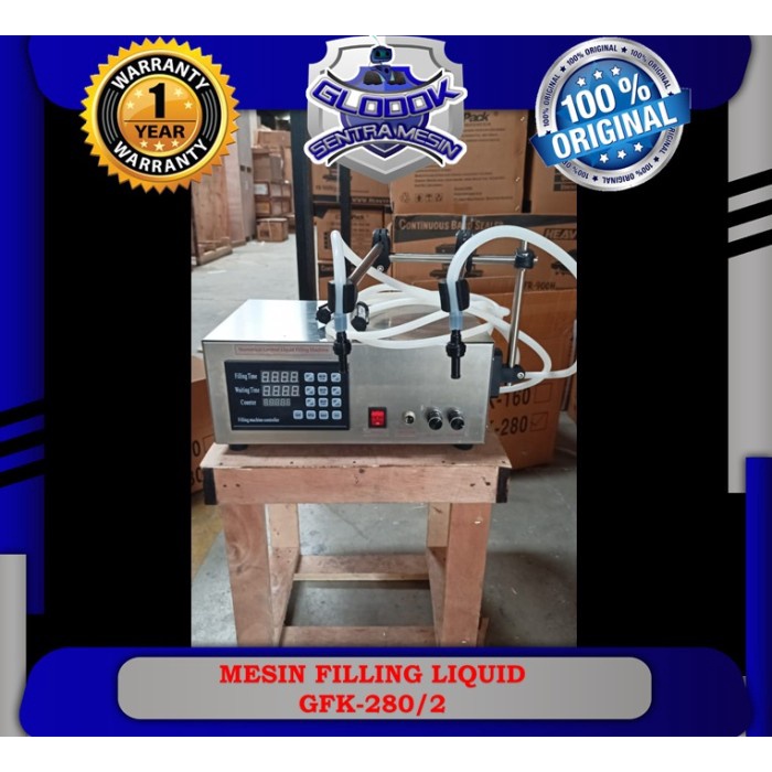 Jual MESIN ISI CAIRAN / MESIN FILLING LIQUID 2NOZZLE GFK-280/2 HEAVYPACK | Shopee Indonesia
