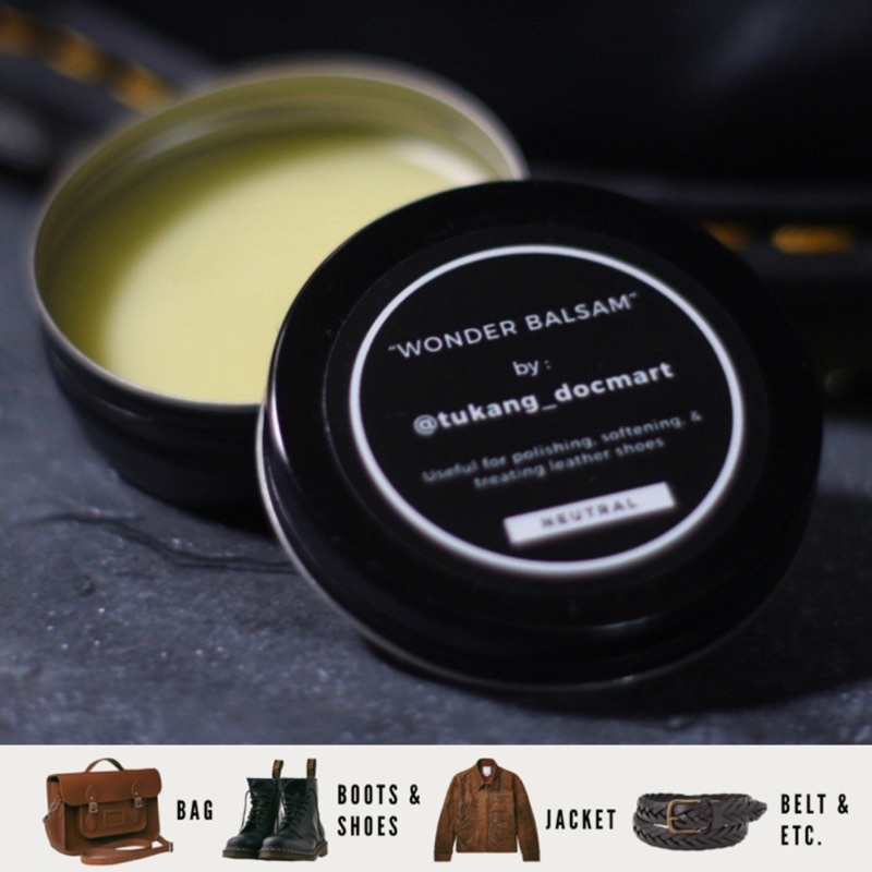Jual Wonder Balsam / Leather Balm / Leather Care / Semir Sepatu ...
