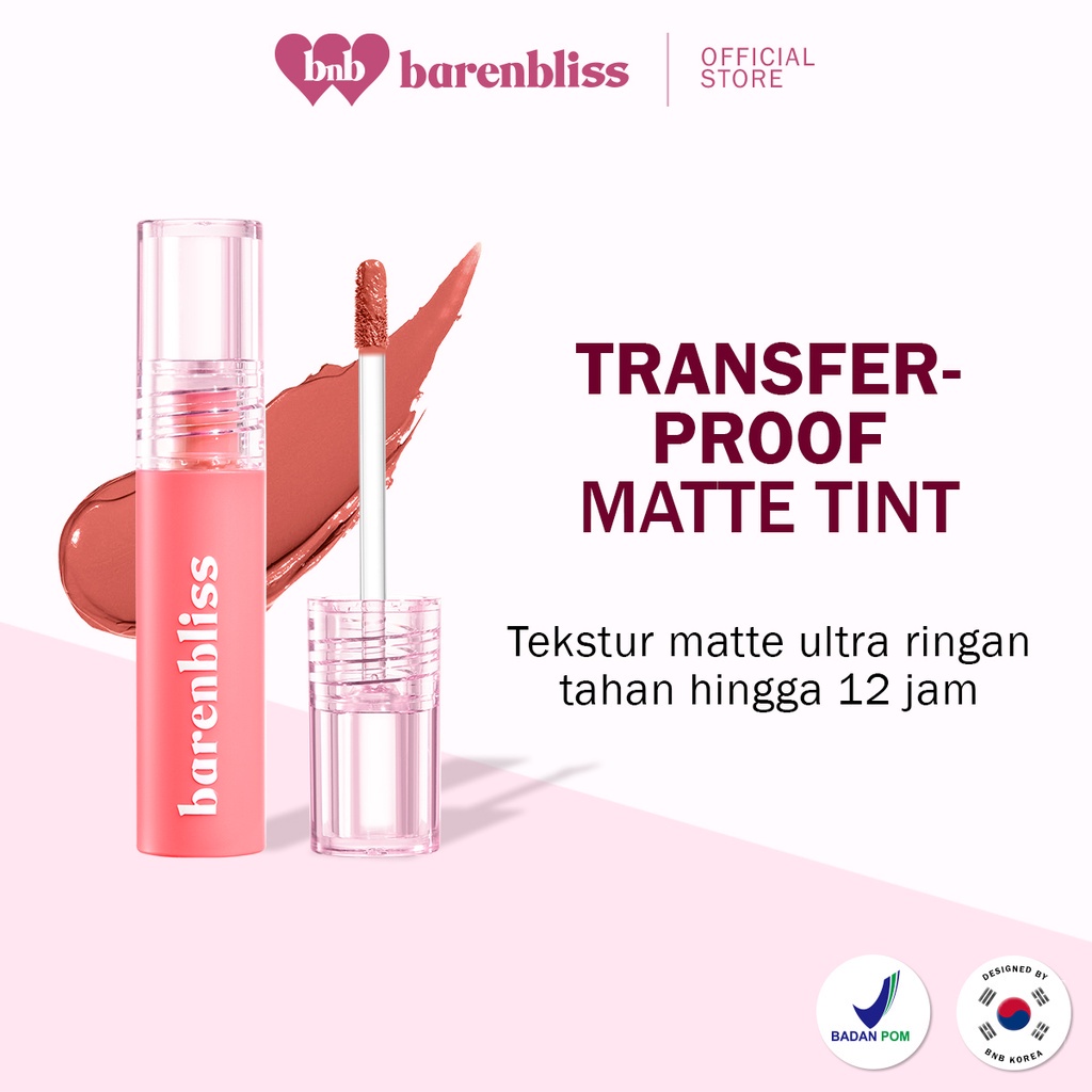 Jual BNB barenbliss Korean Bloomatte Full Bloom Transferproof Matte Tint | LIPTINT BNB ( YOU ...