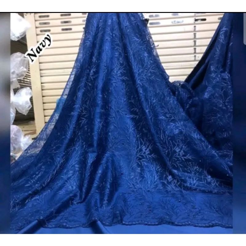 Jual Kain Tile Mutiara Motif Akar Rambat II - Kain Tille Tulle Tile ...