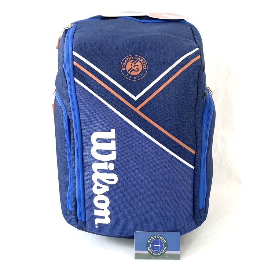 Jual Tas Tenis Wilson Roland Garros Backpack Navy Tennis BNWT ORIGINAL ...