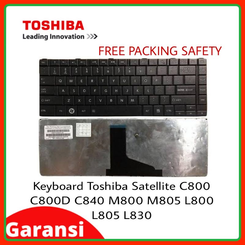 Jual Keyboard Laptop Toshiba Satellite C800 L800 C800D L800D C805 C830 ...