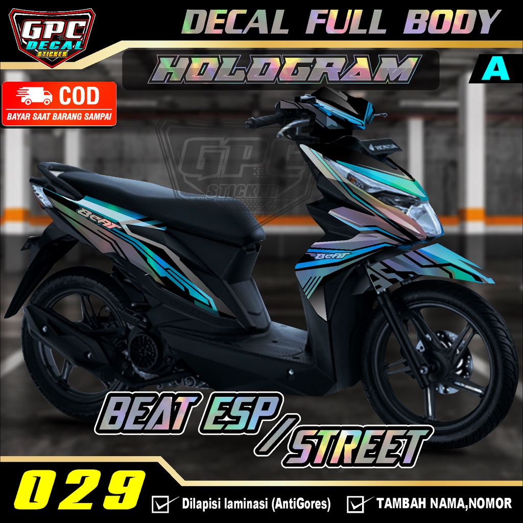 Jual DECAL STICKER VARIASI FULLBODY HOLOGRAM BEAT STREET ESP DESAIN ...