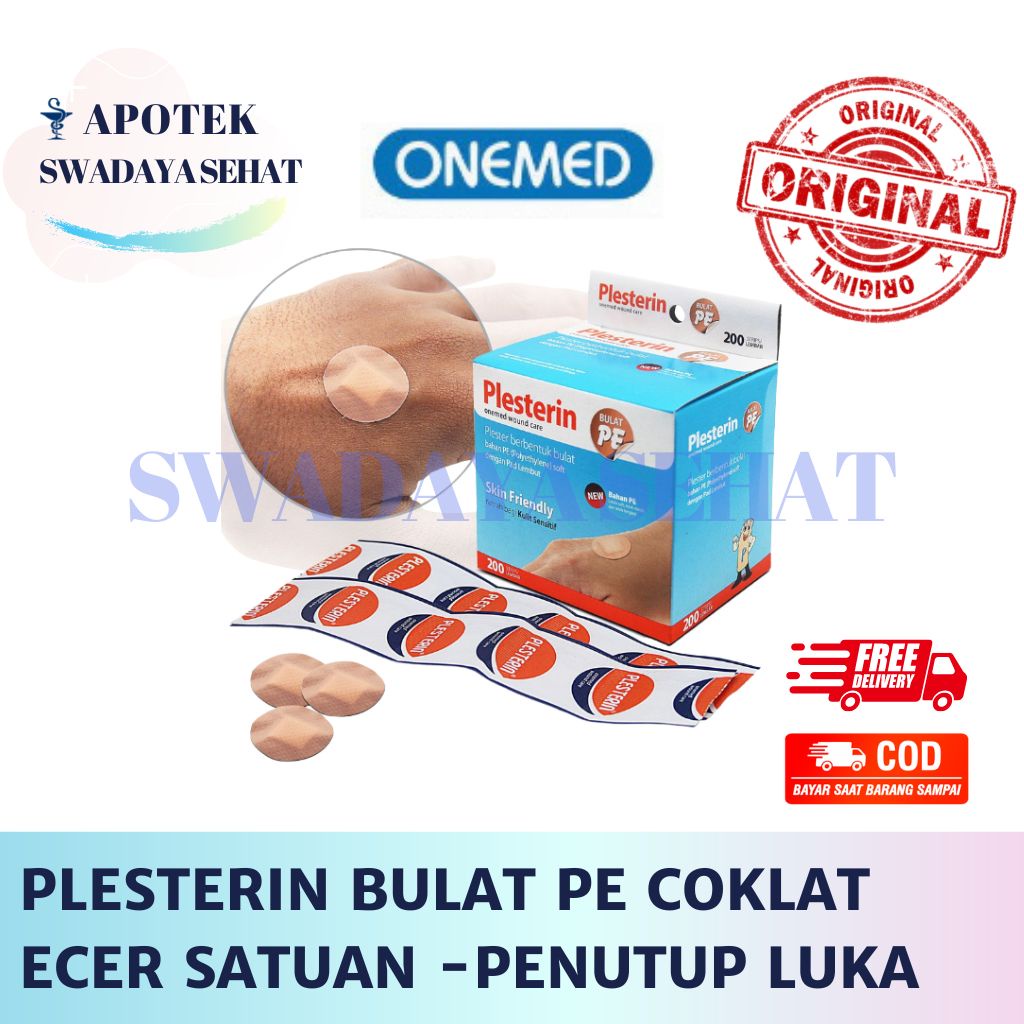 Jual PLESTERIN BULAT PE Bening Coklat Ecer Satuan Onemed - Plester ...