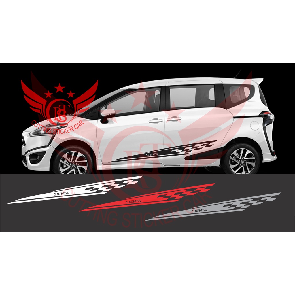 Jual cutting sticker mobil sienta striping cutting sticker mobil toyota ...