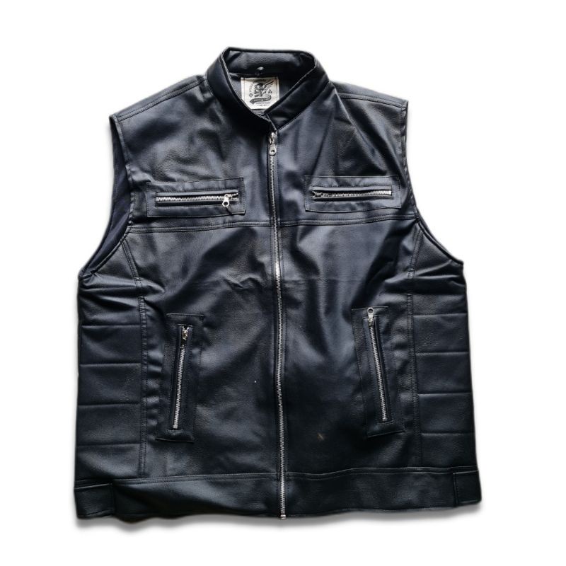 Jual GALFINC ROMPI LEATHER JAKET KULIT PRIA - VEST TYPE CAFE RACER ...