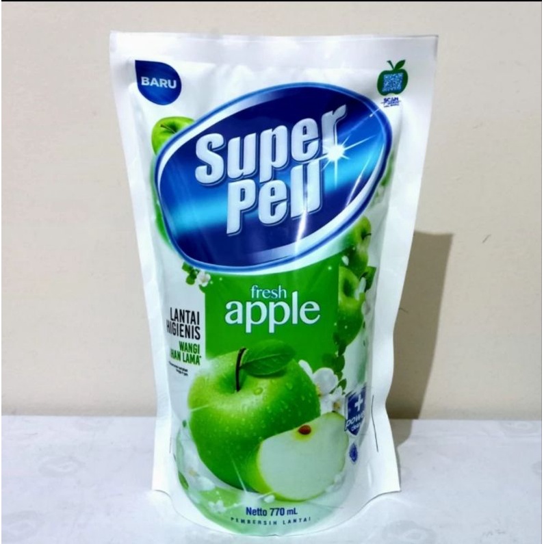 Jual Super Pell Pembersih Lantai Fresh Apple 770ml | Shopee Indonesia