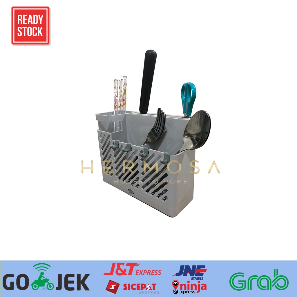 Jual Rak kotak Winston Tempel dinding Tempat Sendok Garpu Alat Dapur ...