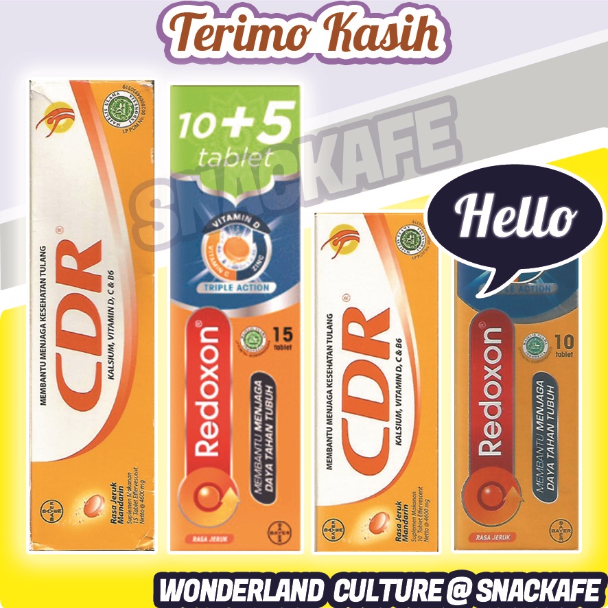 Jual CDR dan Redoxon Multivitamin (4 Varian) | Shopee Indonesia