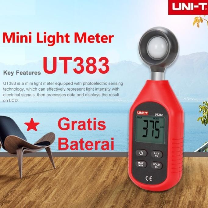 Jual UNI-T UT383 Luxmeter Lux Meter Light Meter Alat Ukur Intensitas ...