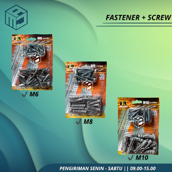 Jual Skrup Fastener M6 M8 M10 M12 Sekrup Paku Siku Rak Termurah | Shopee Indonesia