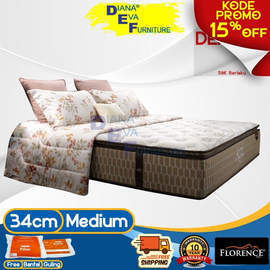 Jual Kasur Florence Spring Bed San Pietro ( Kasur Only ) | Shopee Indonesia