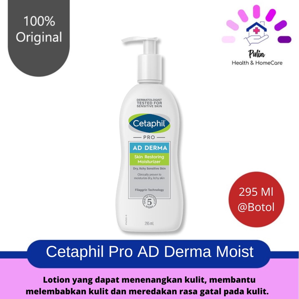 Jual Cetaphil Pro AD Derma Skin Restoring Moisturizer 295 Ml | Shopee ...