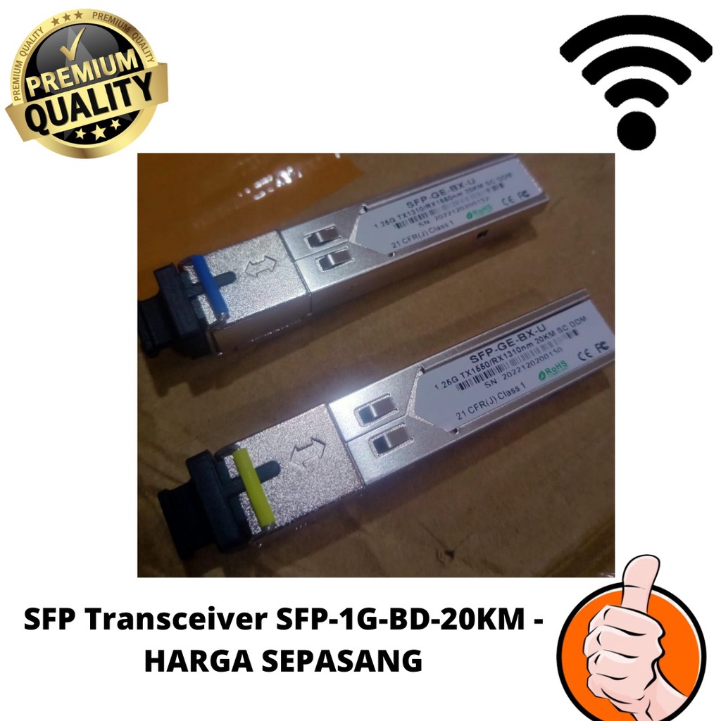 Jual SFP Transceiver SFP-1G-BD-20KM/40KM - HARGA SEPASANG | Shopee ...