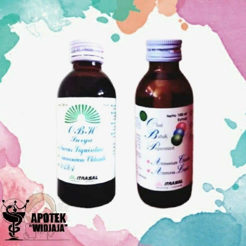 Jual obh obp itrasal obat batuk hitam putih surya syrup sirup syr 100ml ...