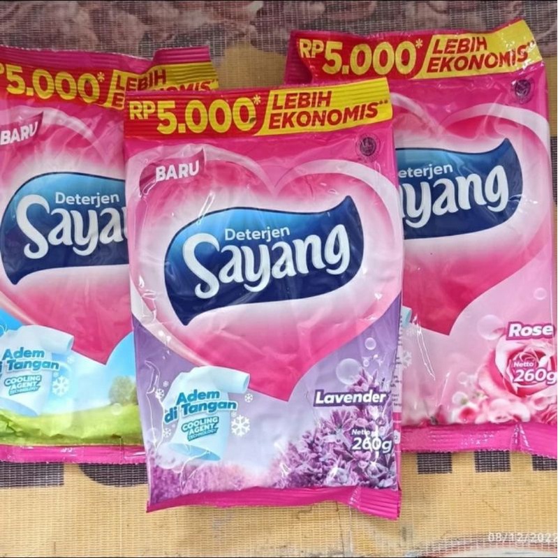 Jual SAYANG Deterjen Bubuk 260 gr / SAYANG Detergent Bubuk 260 gram ...