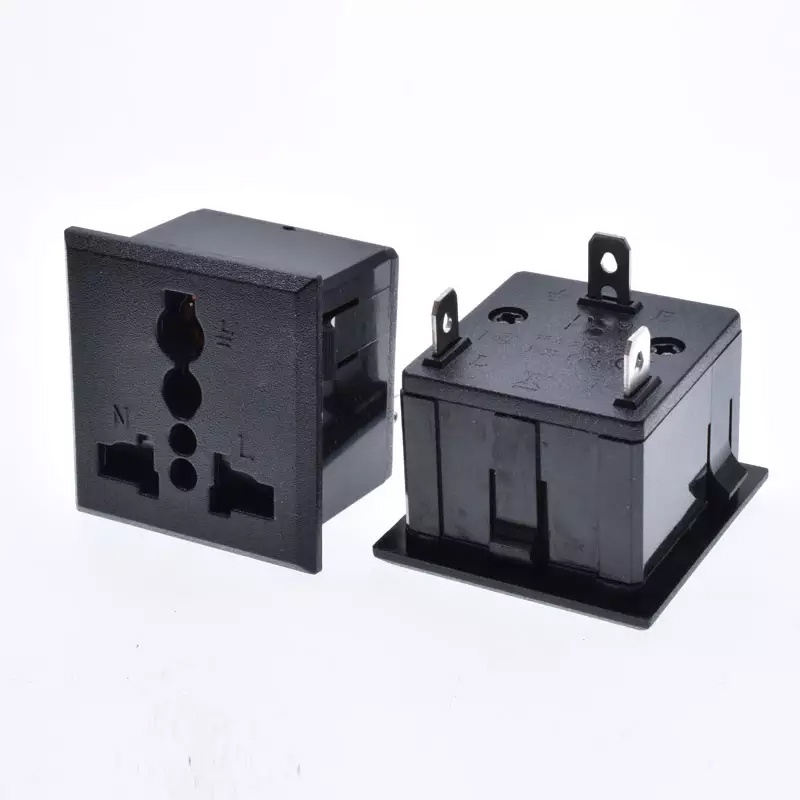 Jual Colokan Listrik 3 Pin 13A 250 VAC Socket Stop Kontak AC Universal ...