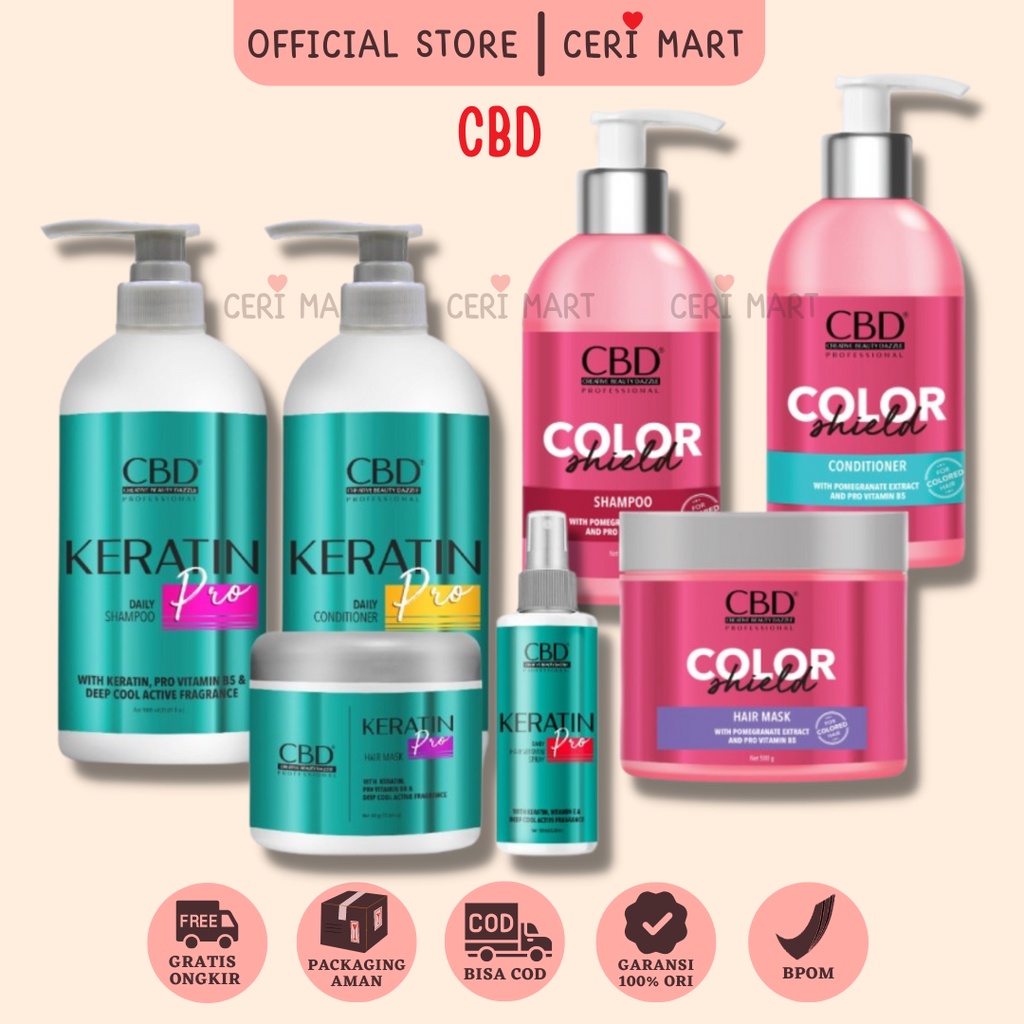 Jual CBD Professional Keratin Pro Daily Use Hair Mask Conditioner ...