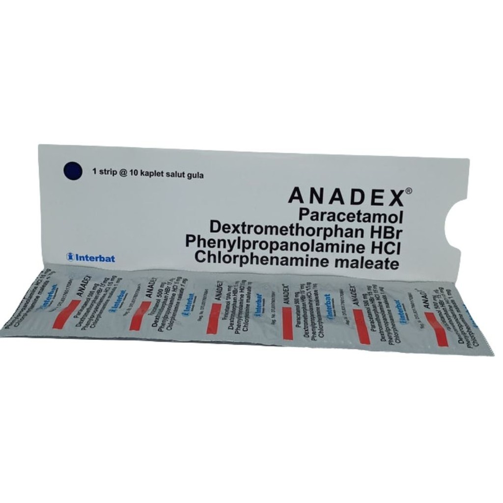 Jual anadex tablet obat demam flu batuk | Shopee Indonesia
